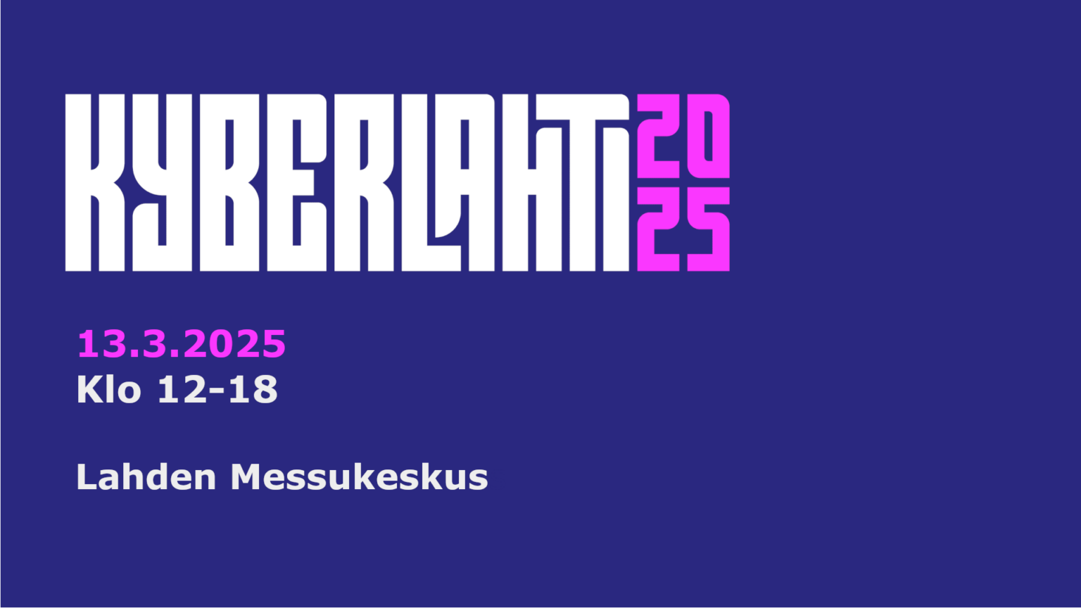 Kaita Finland KyberLahti-tapahtumassa 2025 - Kaita Finland